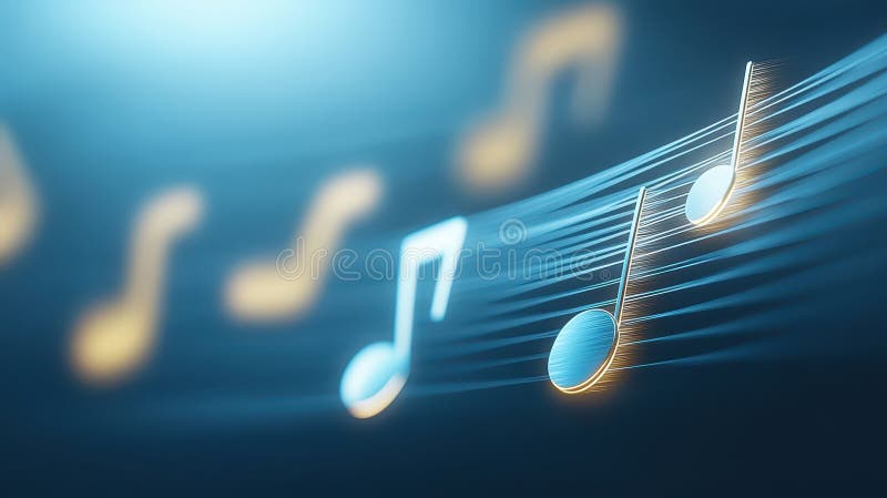 Captivating Closeup, Blurred Music Note Creates an Abstract Symphony of ...