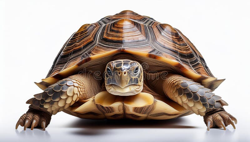 Vivid and Intimate Portrait of a Majestic Tortoise Against a ...