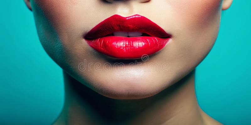 Captivating CloseUp of Lips a Customizable Vector Illustration Ideal ...