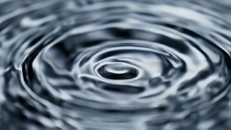 A Mesmerizing Macro Shot of Silvery Water Ripples Vibrating in ...