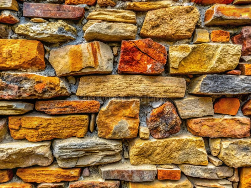A Captivating Closeup of a Rustic Stone Wall a Detailed Architectural ...