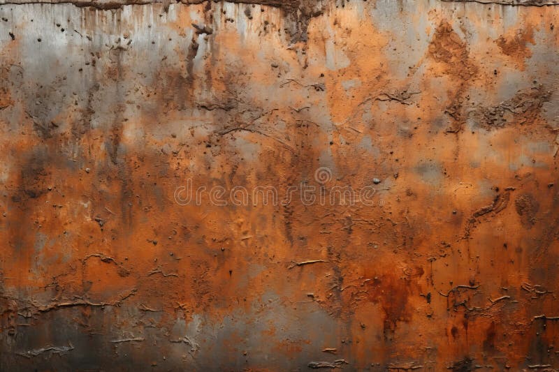 Captivating Closeup of Scratched Rusty Metal Texture, Generative AI ...