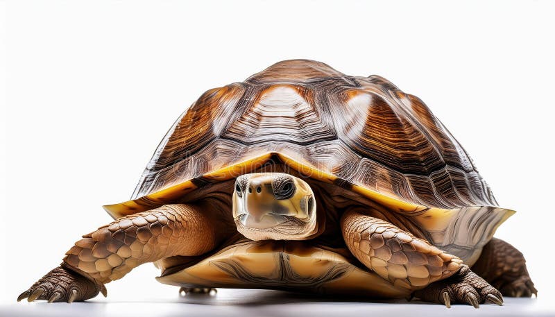 Isolated Tortoise on Transparent Background Majestic Reptile in Vivid ...