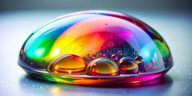 A Captivating Closeup of a Vibrant Translucent Gel Blob a Stunning ...