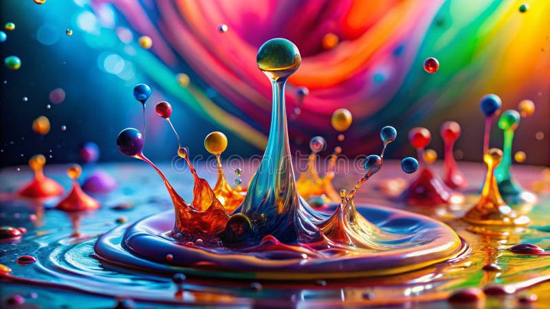 Captivating CloseUps Explore the Intricate Beauty of Falling Paint ...