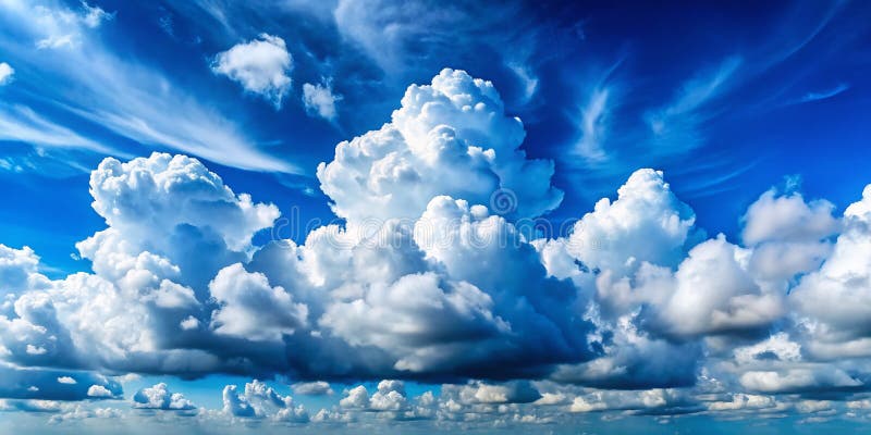 Captivating Cloudscape a Breathtaking Blue Sky Background Image Perfect for Design Projects ...