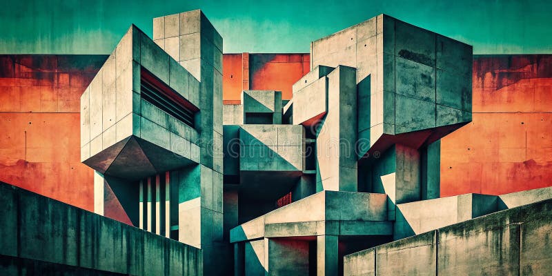 Exploring the Raw Power of Brutalist Architecture a Collage of Urban ...