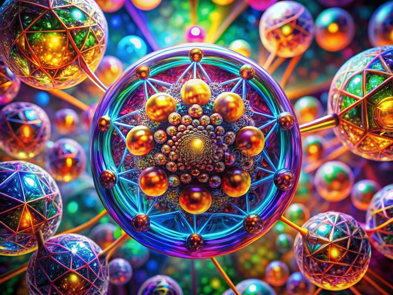 A Captivating Collection of Abstract Atomic Structures Explore Surreal ...