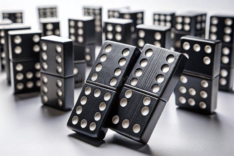 Intriguing Black Domino Set Stock Illustrations – 1 Intriguing Black ...