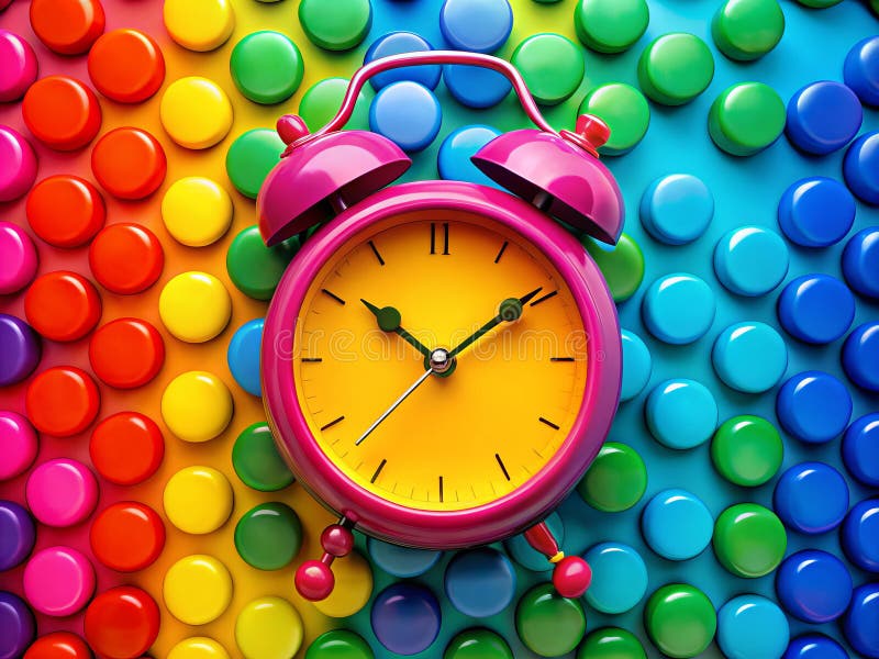 Vibrant Clock Clipart for Time Management Graphics: Creative Designs ...