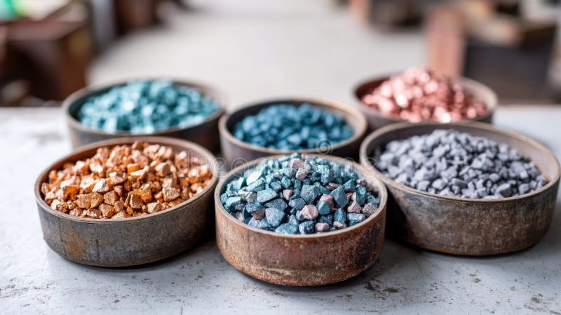 A Captivating Collection of Colorful Rocks Displayed in Rustic ...