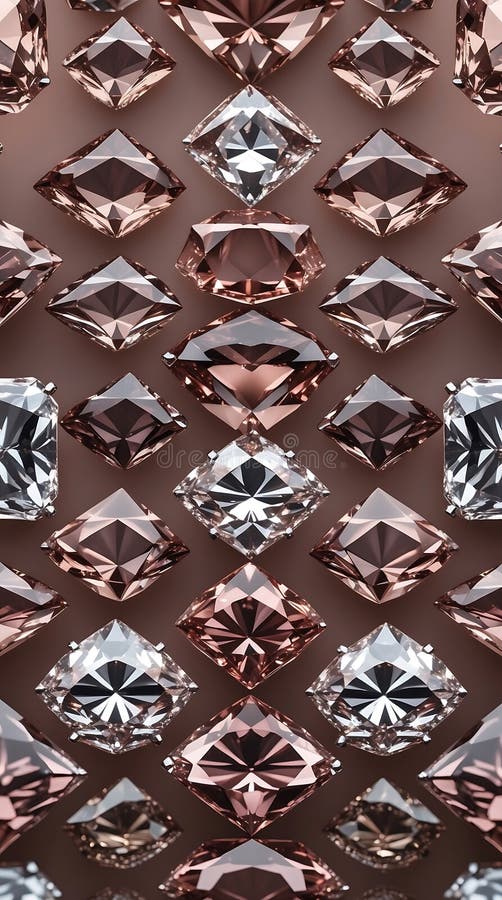 Diamonds Arranged in a Striking Vertical Pattern for Captivating Wall ...