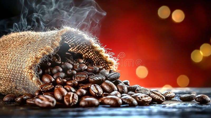 Coffee Cherry Harvesting and Processing in a Picturesque Plantation ...