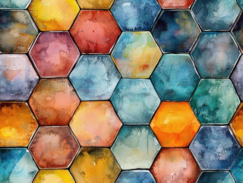 Captivating Colorful Hexagon Pattern Offering a Modern and Stylish ...