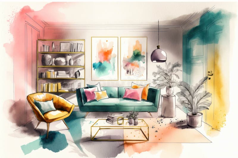 A Captivating Combination of Bold Colors and Unique Elements Come ...