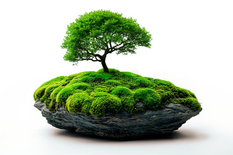 This Captivating Composition Features a Small, Flourishing Tree ...