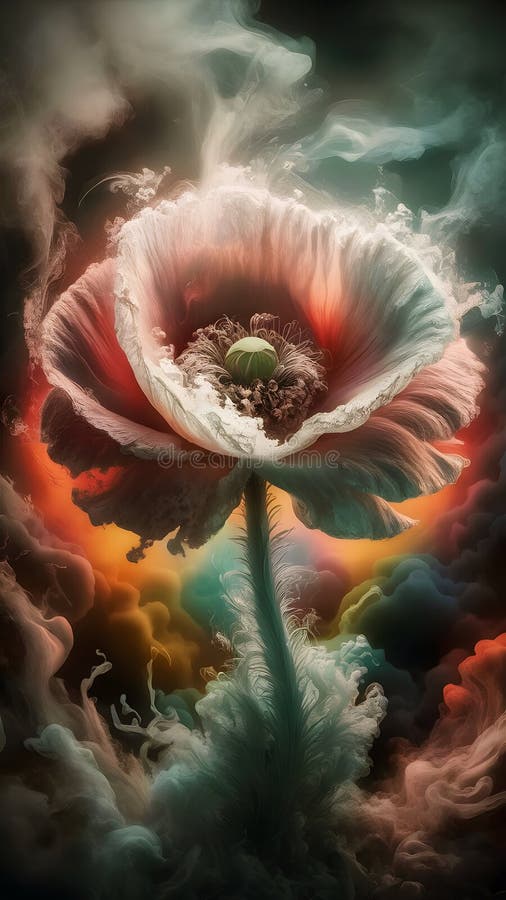 Mesmerizing Conceptual Colorful Art Piece that Portrays Stock Vector ...