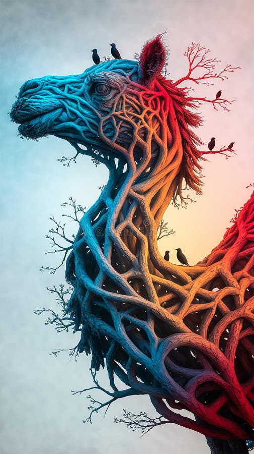 A Captivating and Conceptual Artwork Masterpiece of a Camel S Profile ...