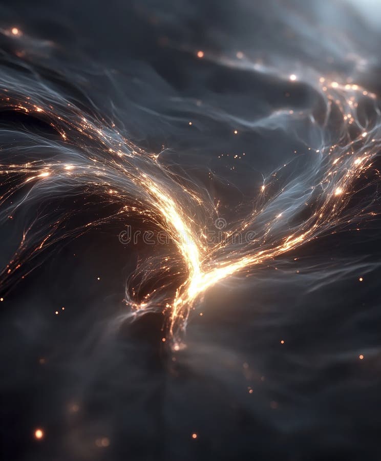 Captivating Cosmic Energy Swirling through the Void with Luminous ...