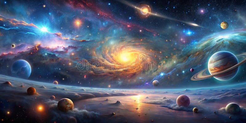 Captivating Cosmic Panorama of Luminous Celestial Wonders Across the ...