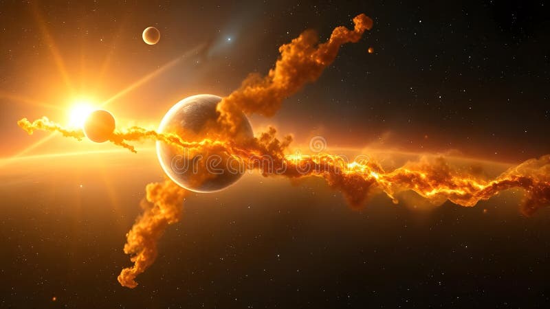 Enchanting Celestial Horizon Radiant Nebula Structures and Starry ...