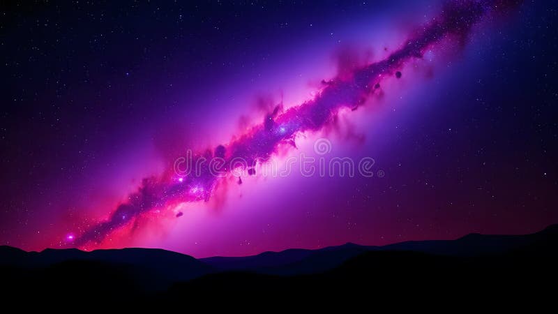 Starry Night Symphony a Celestial Showcase in Cosmic Splendor Stock ...