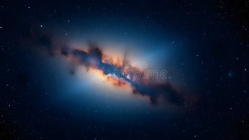 Enchanted Night Sky a Celestial Symphony of Stars Stock Illustration ...