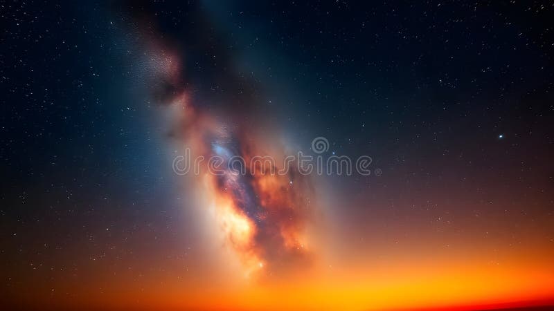 Stunning Celestial Symphony Cosmic Stars and Nebulae in Vibrant Night ...