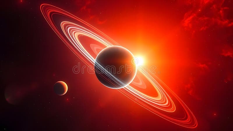 Celestial Harmony Planetary Alignment in Glowing Orbits Stock ...