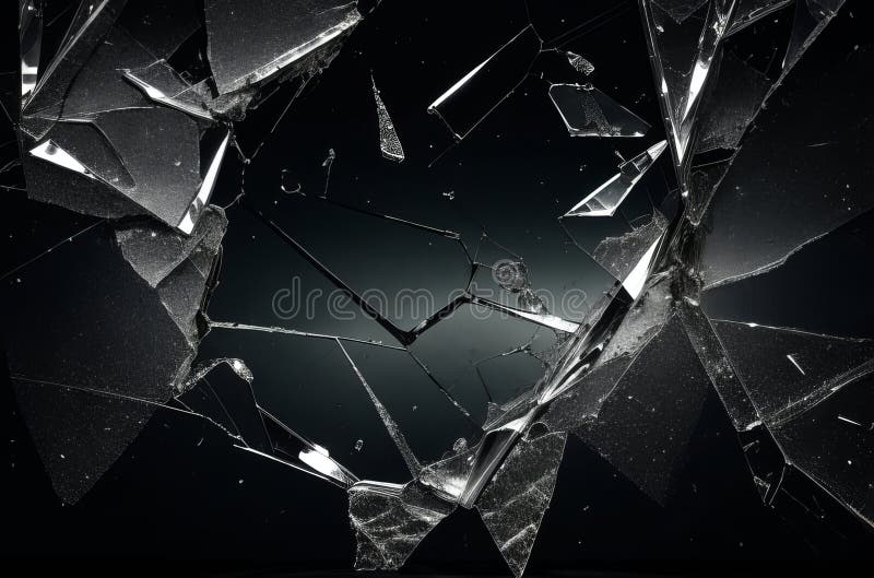 Captivating Cracked Glass on Black Background: Unveiling the Artistry ...