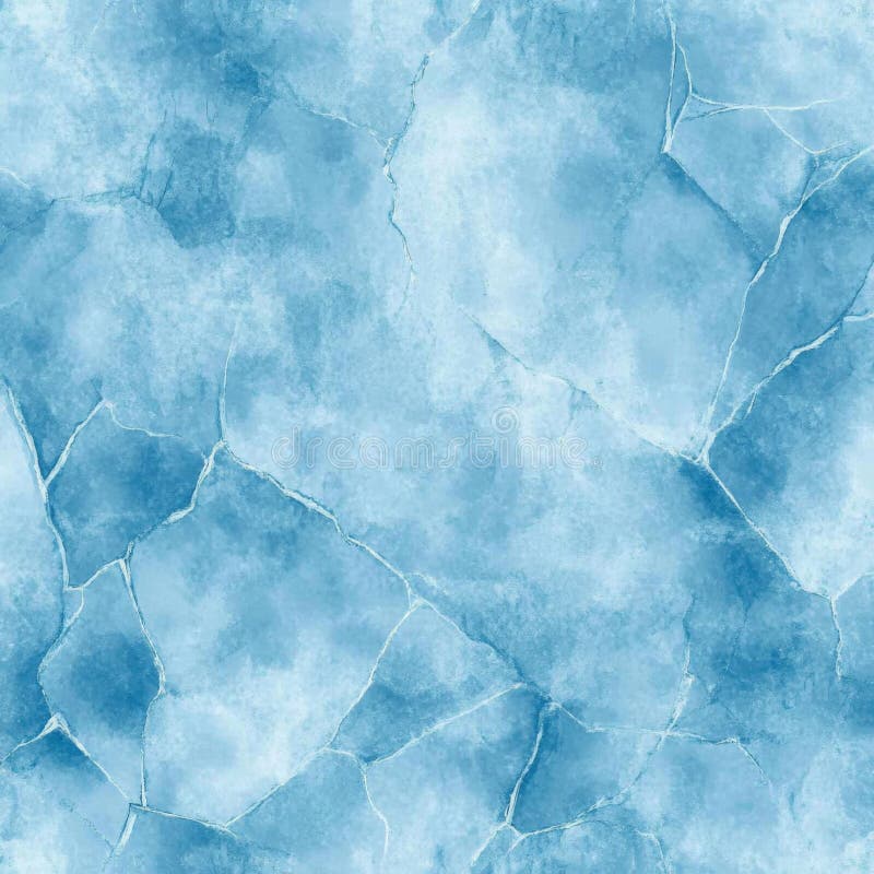Cracked Ice Texture Background in Shades of Blue with Fractured Pattern ...