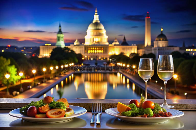 Captivating Culinary Experience Washington DC Monuments at Night a ...