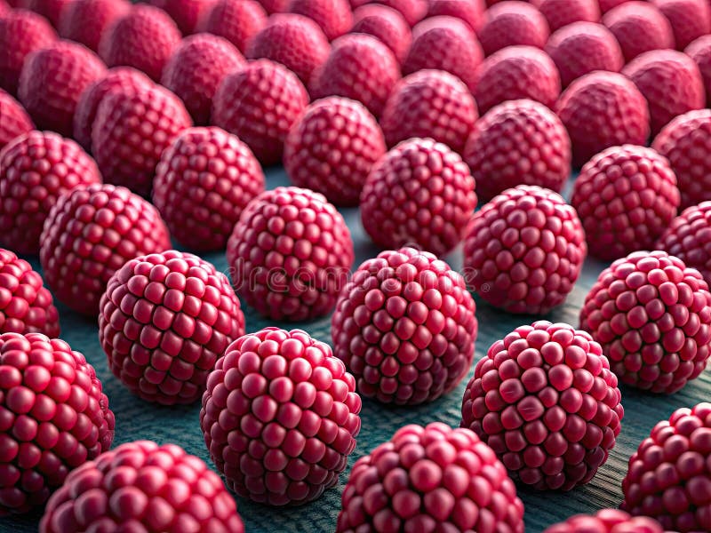 Captivating 3D Blue Raspberry Pattern a Seamless Geometrically Perfect ...