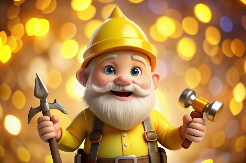 Gnome Construction Worker Stock Illustrations – 12 Gnome Construction ...