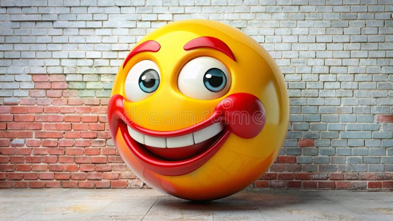 Intrigued Urban Explorer 3D Emoji Thinking Face Vibrant Red and Yellow ...