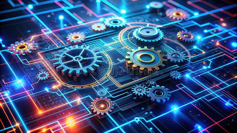 Visualizing the Intricate Software Development Pipeline a Futuristic 3D ...