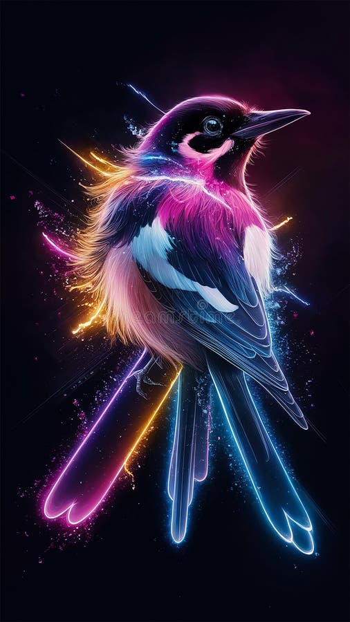A Captivating 3D Hologram Design Featuring a Vivid and Electrifying ...