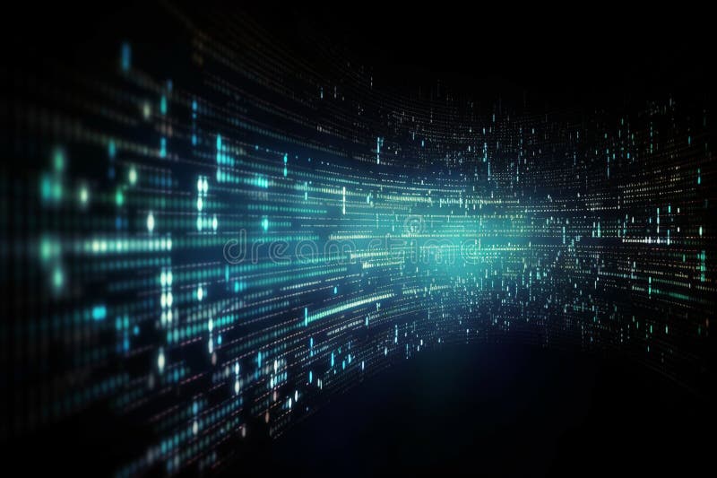 3d Illustration of Abstract Technology Background with High Tech and ...