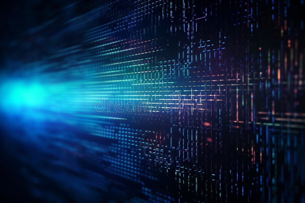 3d Illustration of Abstract Technology Background with High Tech and ...