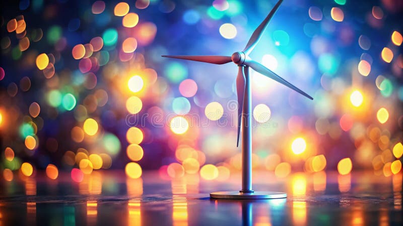 Innovative Wind Turbine Energy Display a 3D Mockup for Renewable Energy ...