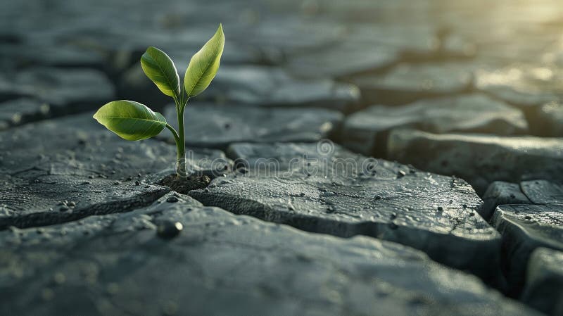 A Captivating 3D Model of a Seed Nestled in Fertile Soil with Roots ...