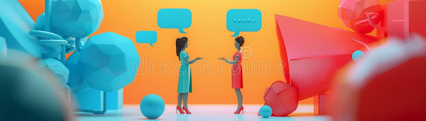 Two People Conversation Bubbles Stock Illustrations – 512 Two People ...