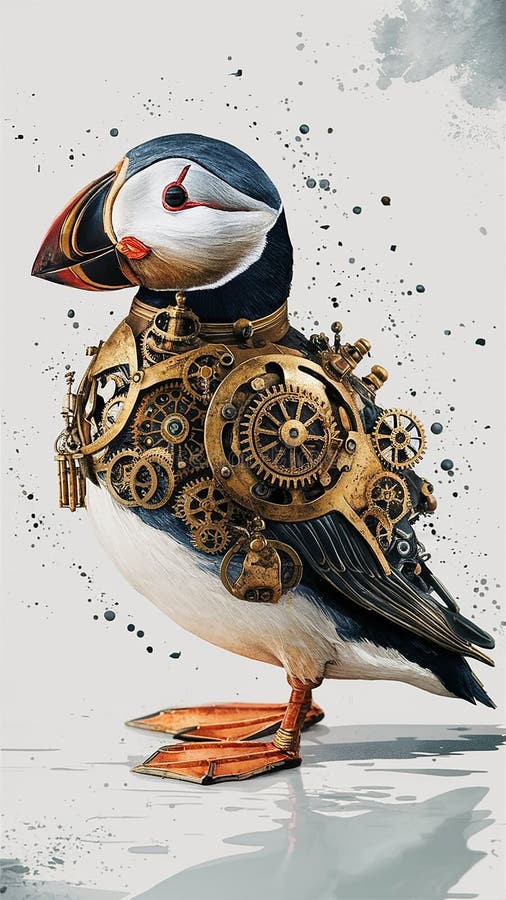 A Captivating 3D Render Illustration of a Steampunk-inspired Brass ...