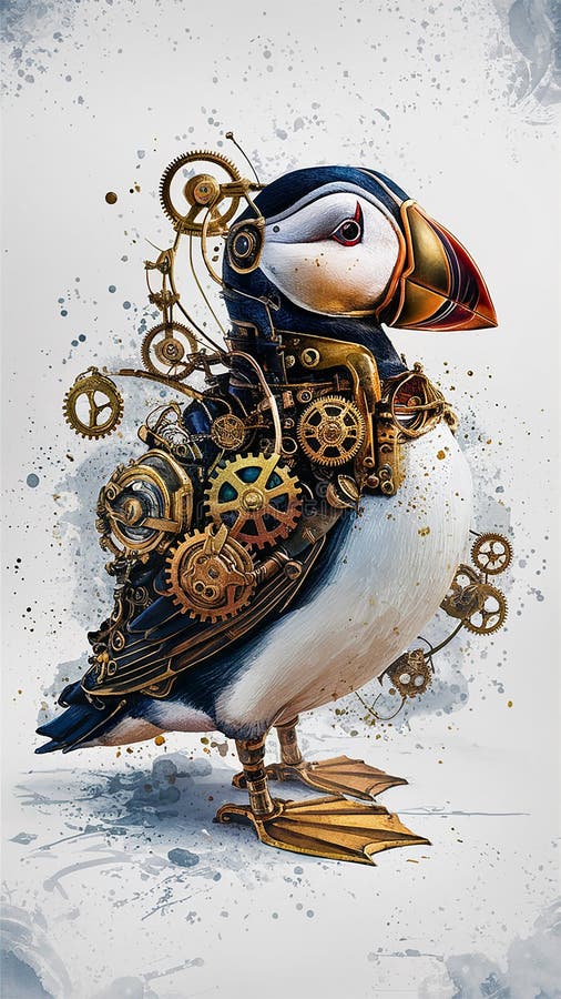 A Captivating 3D Render Illustration of a Steampunk-inspired Brass ...