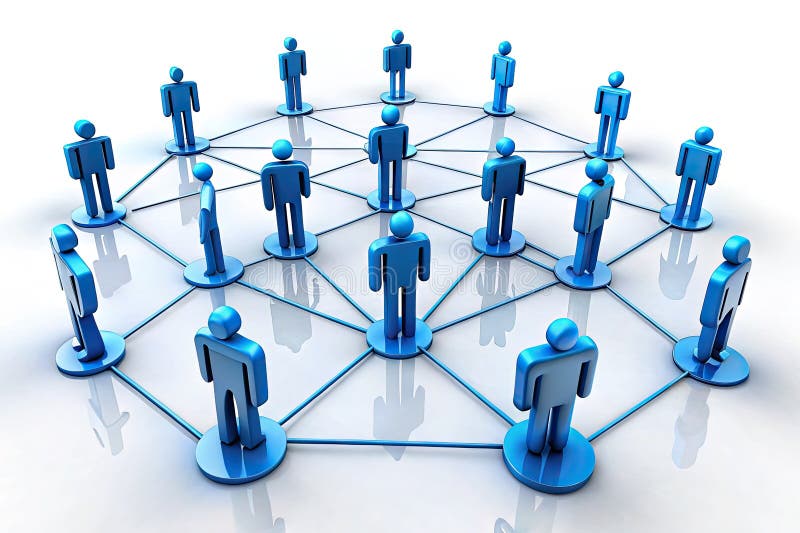 A Thriving Global Community 3D Render Illustrates Interconnected People ...