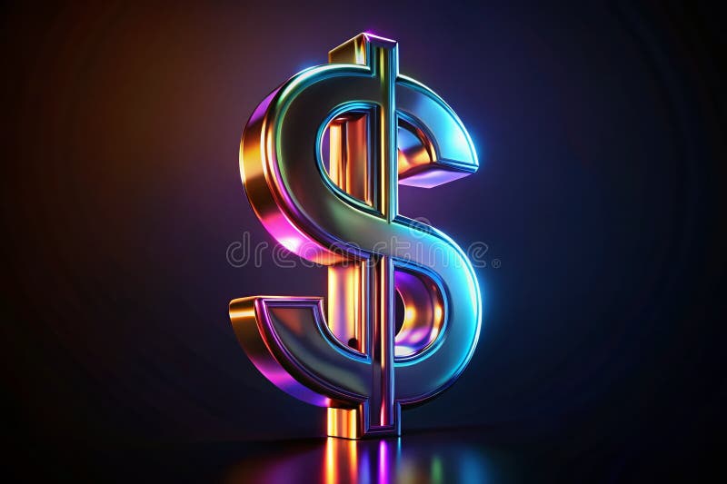 Dynamic 3D Dollar Sign Render a Powerful Visual Representation of ...