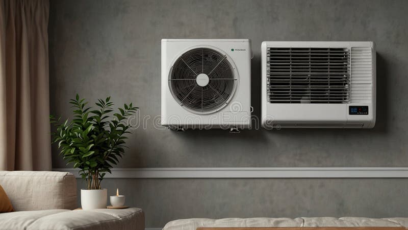 Sleek Modern Indoor Air Conditioner Unit CuttingEdge Technology ...
