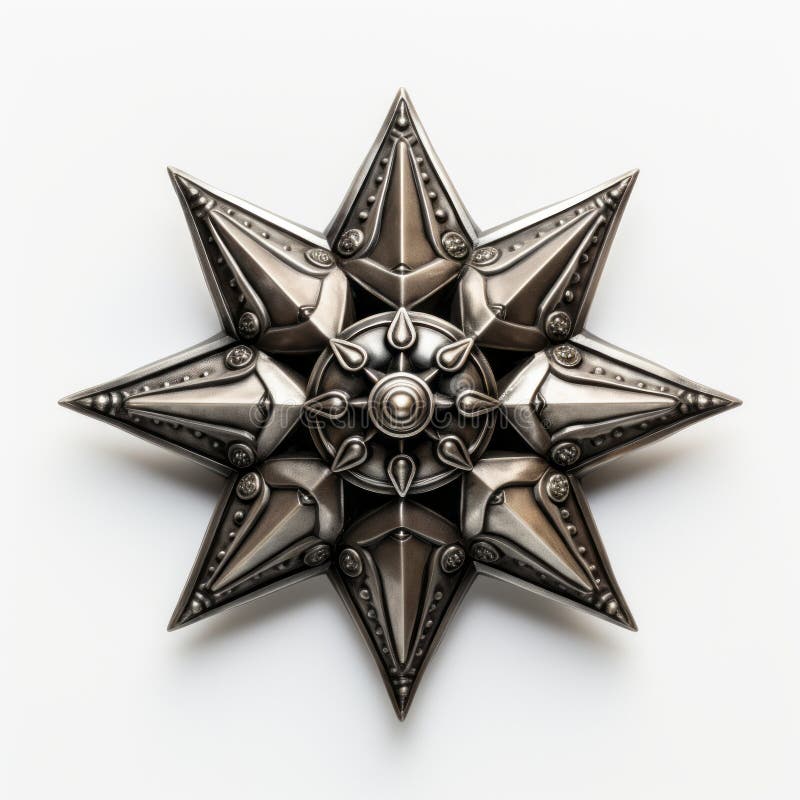 Captivating 3d Rendering of Wild West Throwing Stars Stock Illustration ...