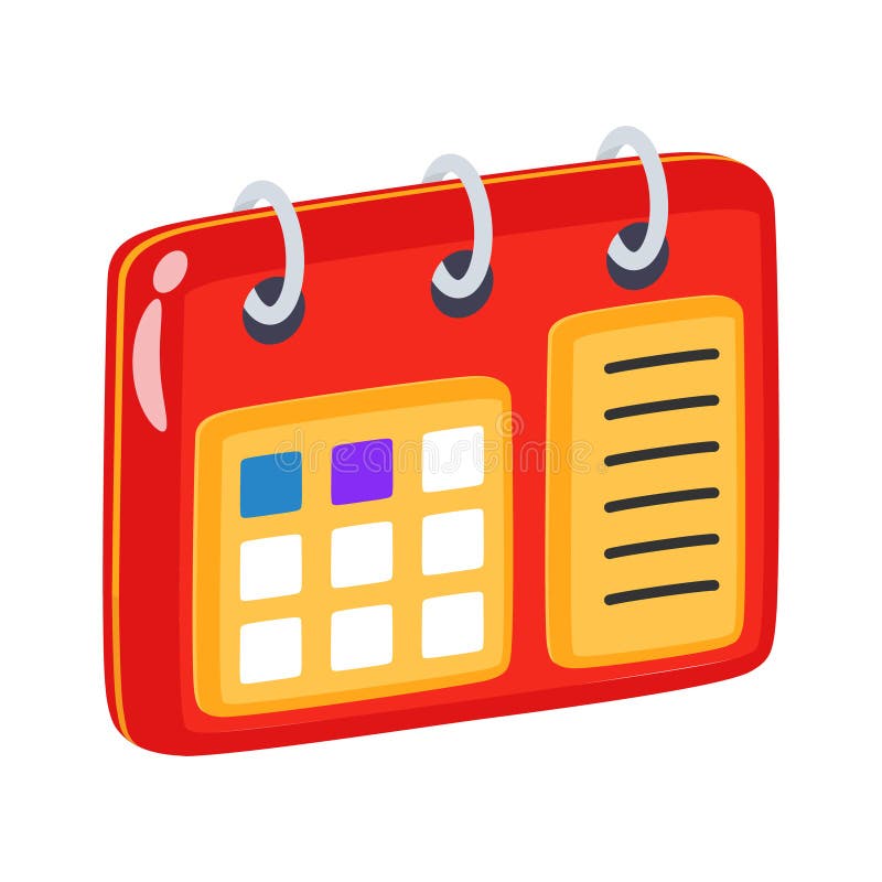 A Captivating 2d Style Icon of Classroom Timetable Stock Vector ...