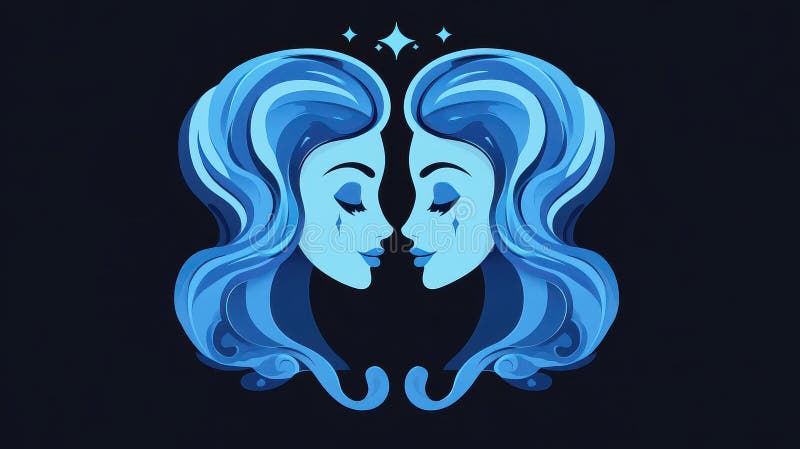 A Captivating D Vector Art of the Gemini Zodiac Sign, Designed in ...